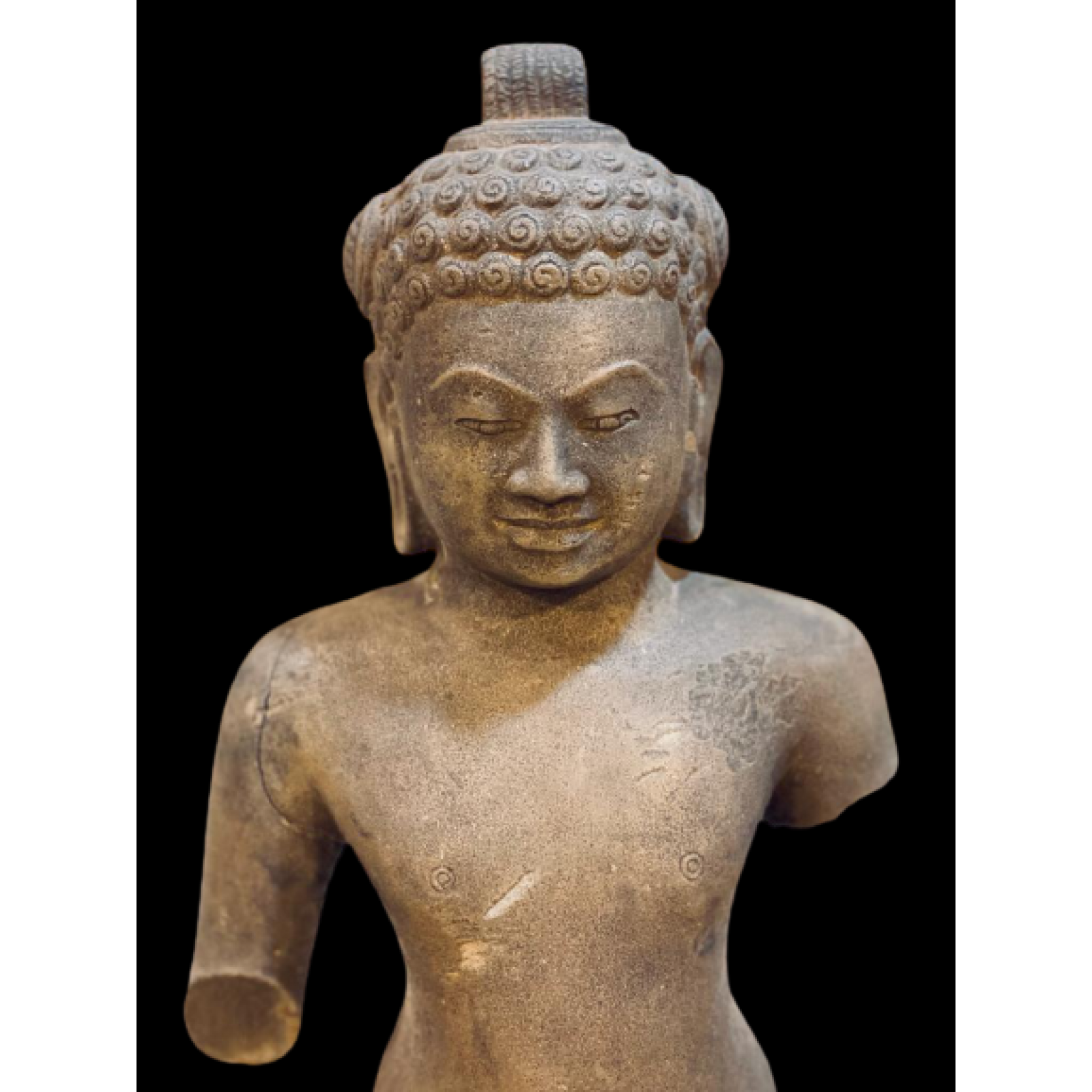 Sandstone of standing Lord Krishna