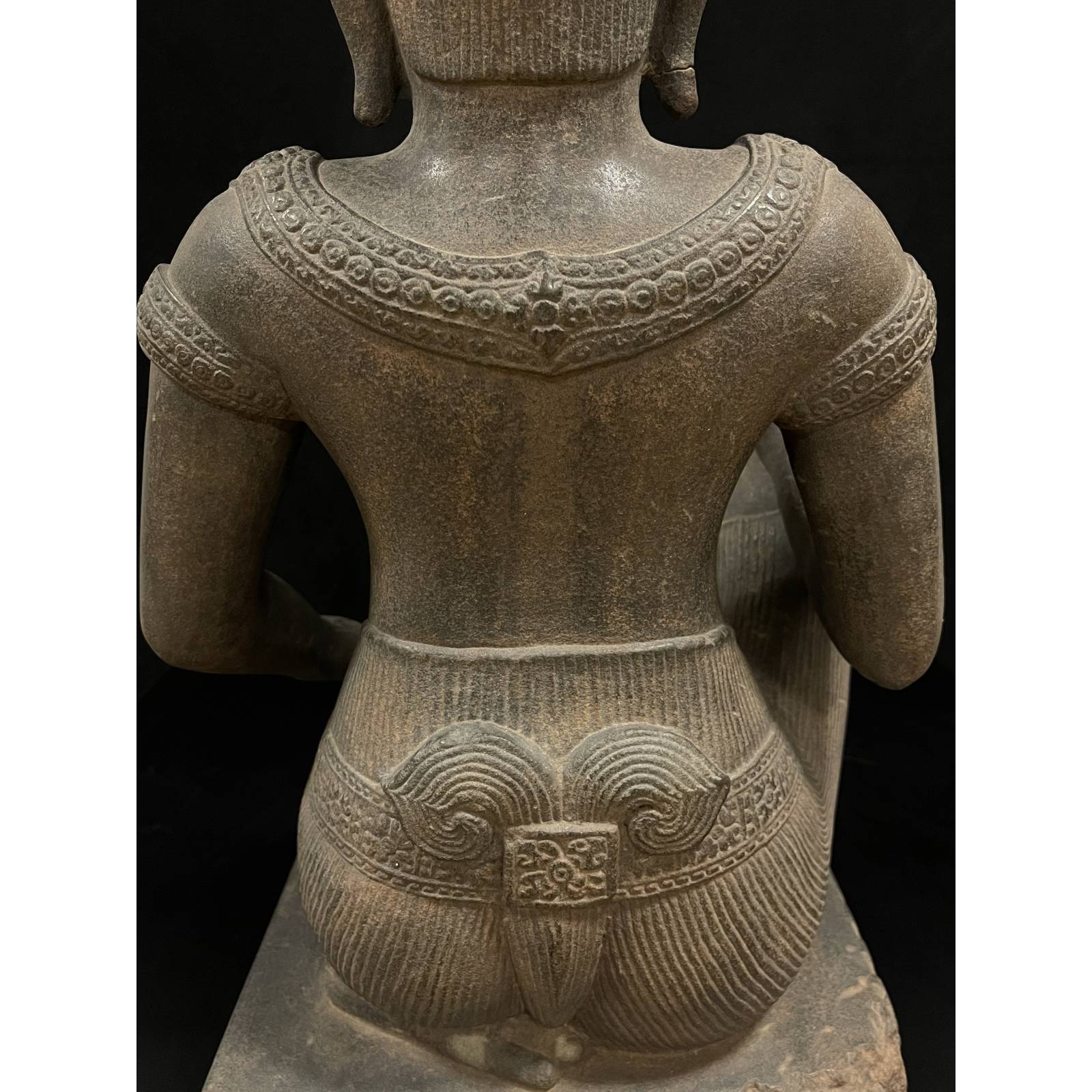 Hardstone of squatting Ardhanarishvara a composite androgynous form of ...